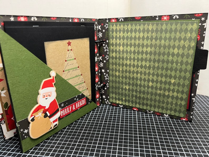 Christmas Scrapbook Chipboard Mini Album - Etsy