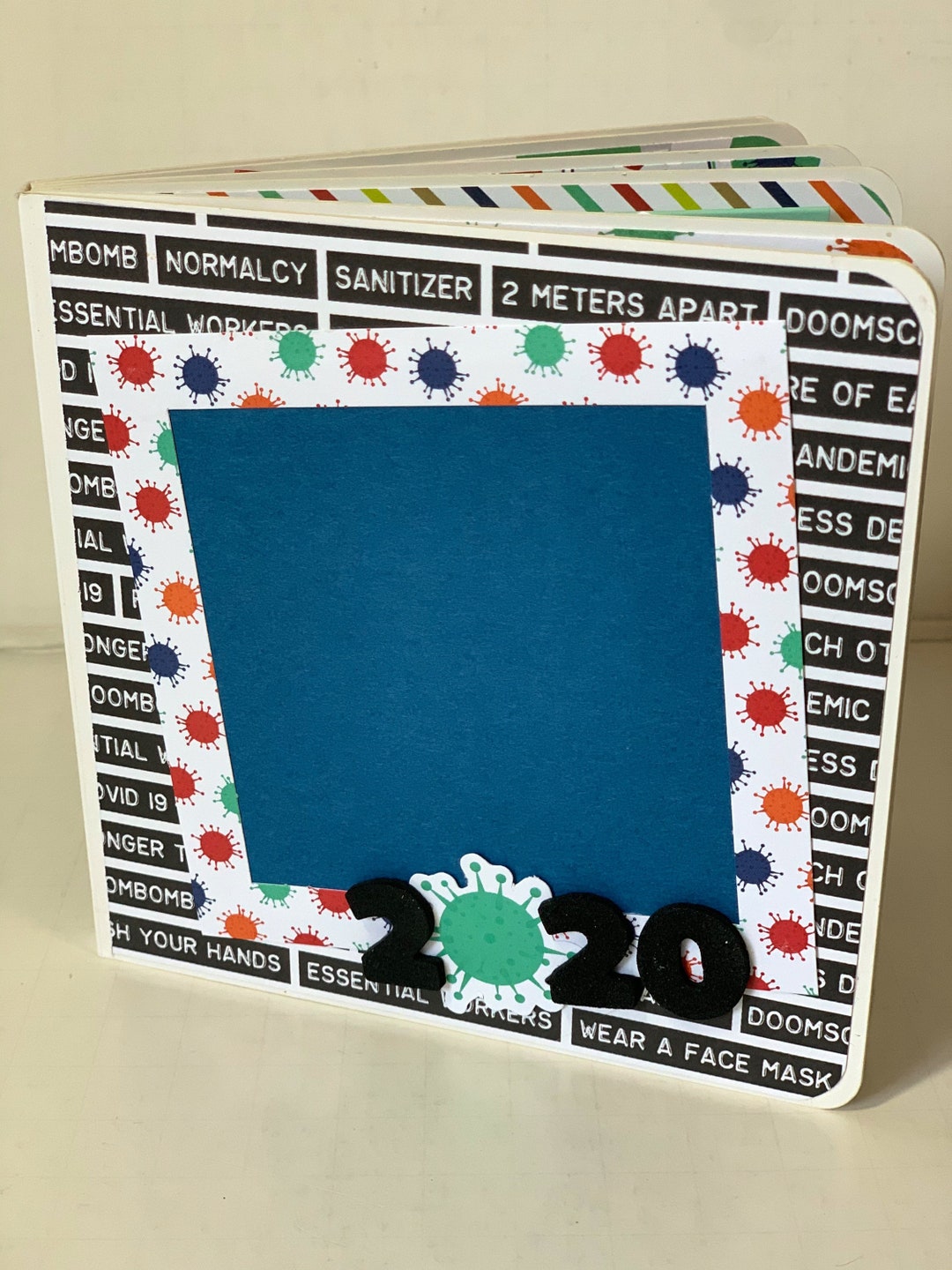 Quarantine Scrapbook Chipboard Covid Mini Album - Etsy