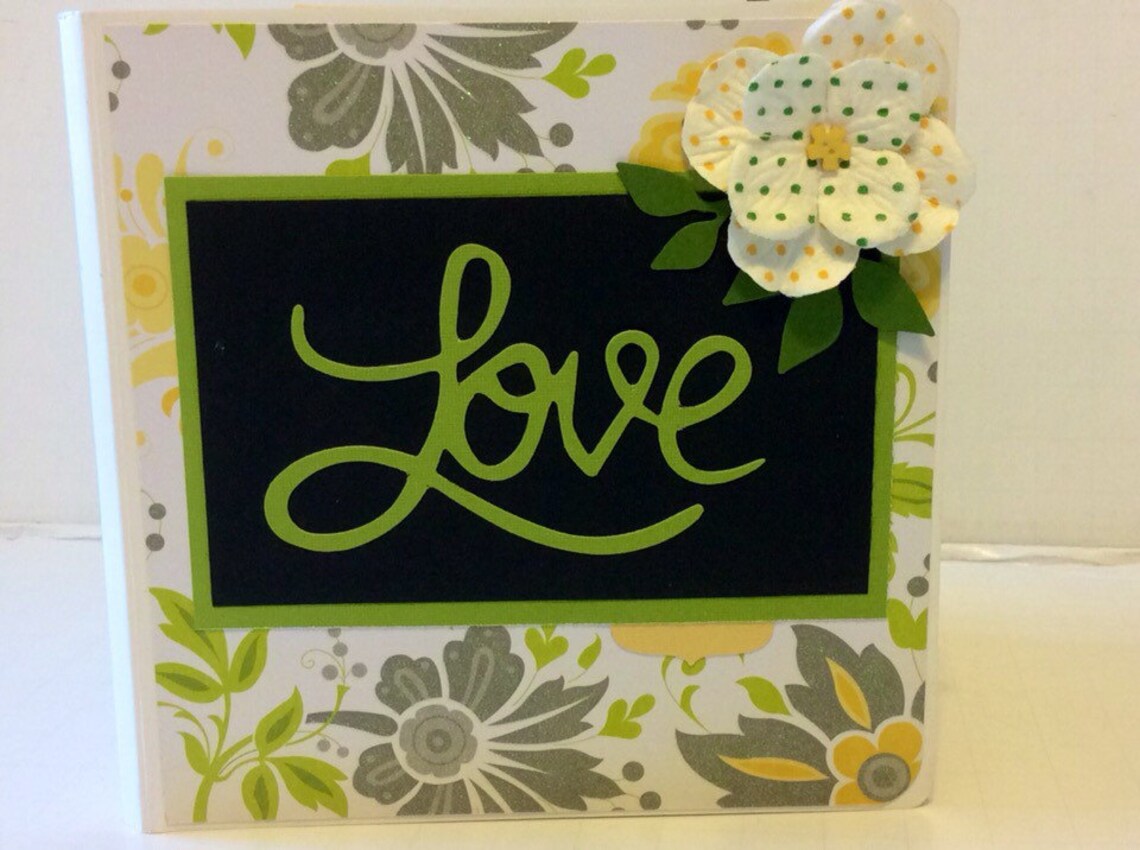 Love Scrapbook Premade Pages Mini Album Love Scrapbook 5x5 Etsy