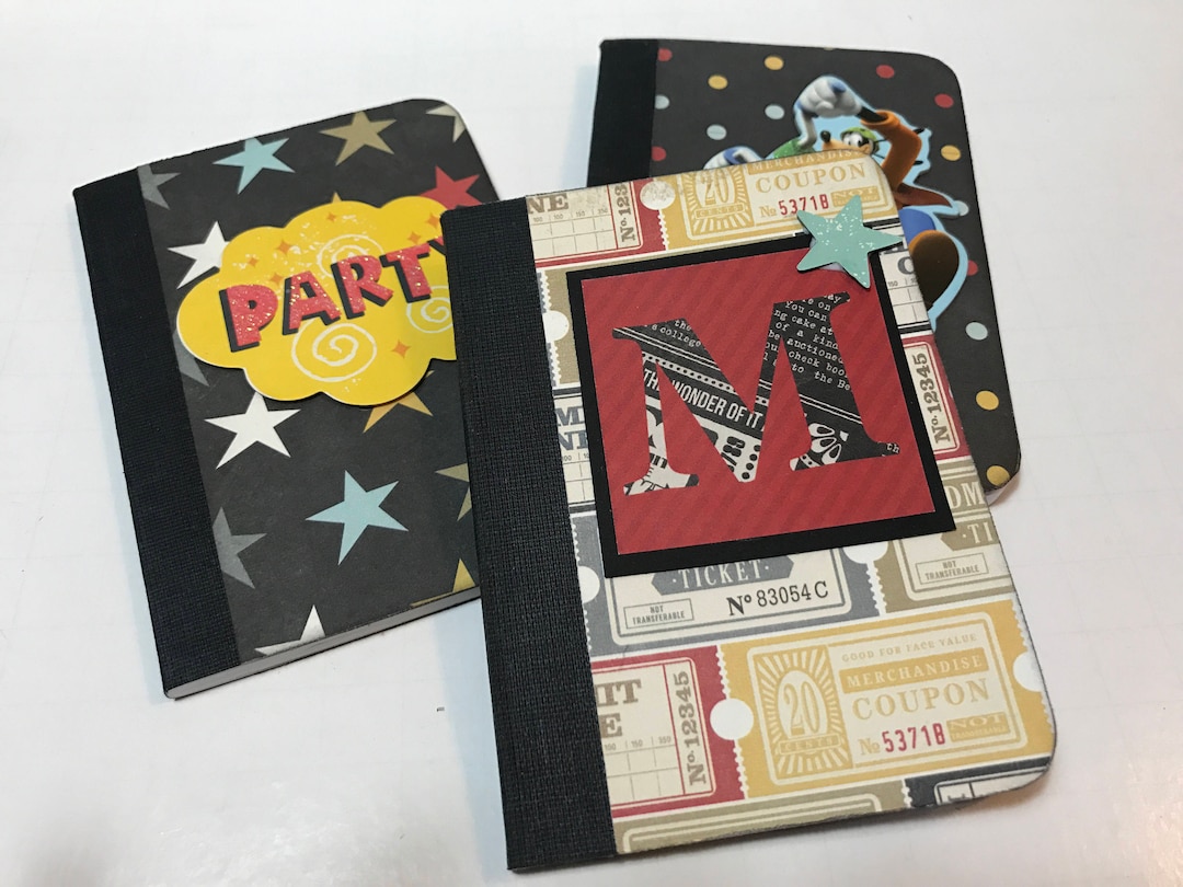 Disney Notebooks Altered Mini Composition Notebook Journals Disneyland ...
