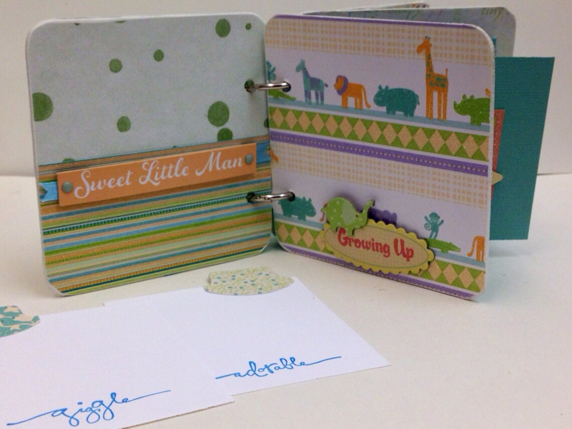 Baby's First Tooth Premade Scrapbook Chipboard Coaster Mini Album- Baby ...