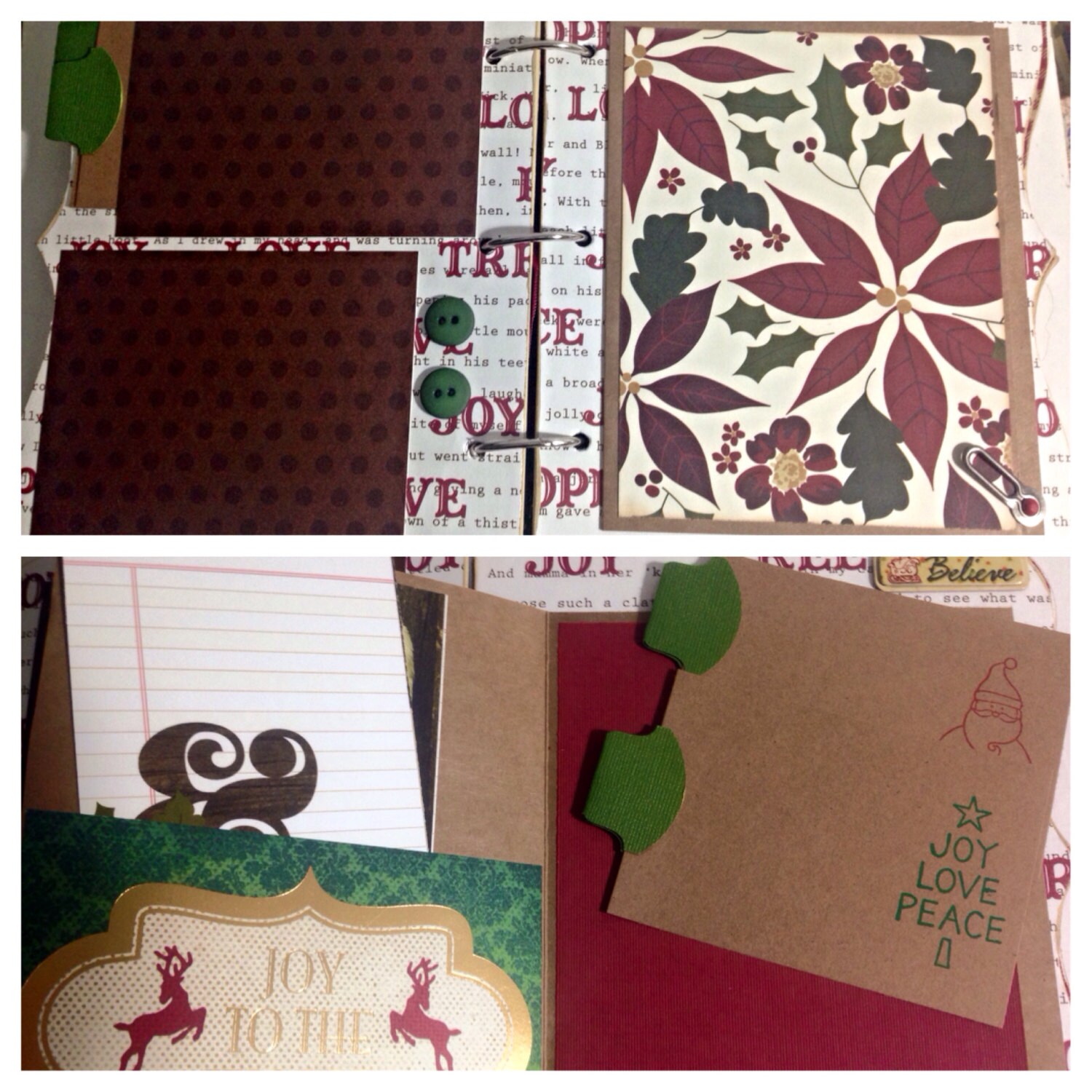 Christmas Scrapbook Chipboard Mini Album Stories Cozy Christmas - Etsy