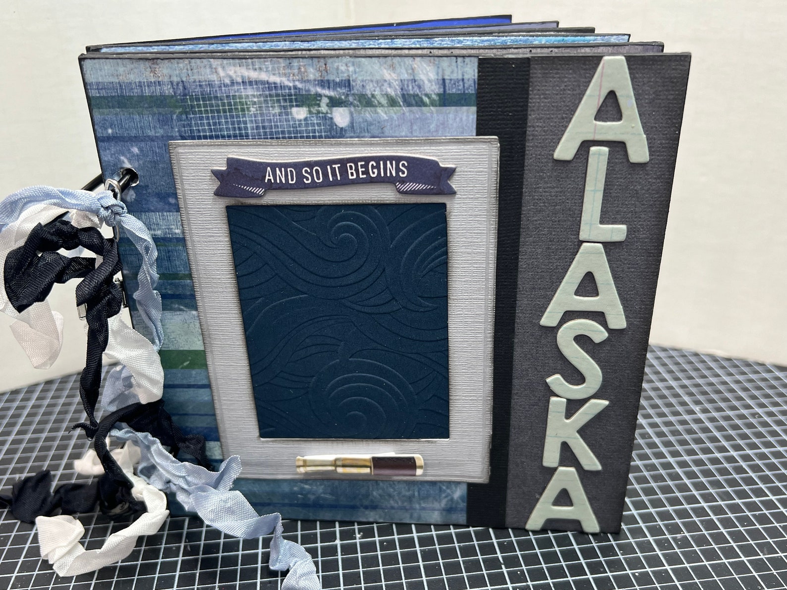 Alaskan Cruise Scrapbook Premade Pages Chipboard Book- 6 X 6 Scrapbook ...