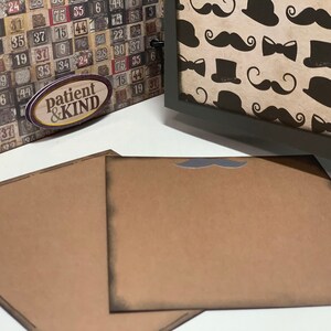 Grandpa Scrapbook Premade Pages Chipboard Book- 6x6 Father Grandfather ...