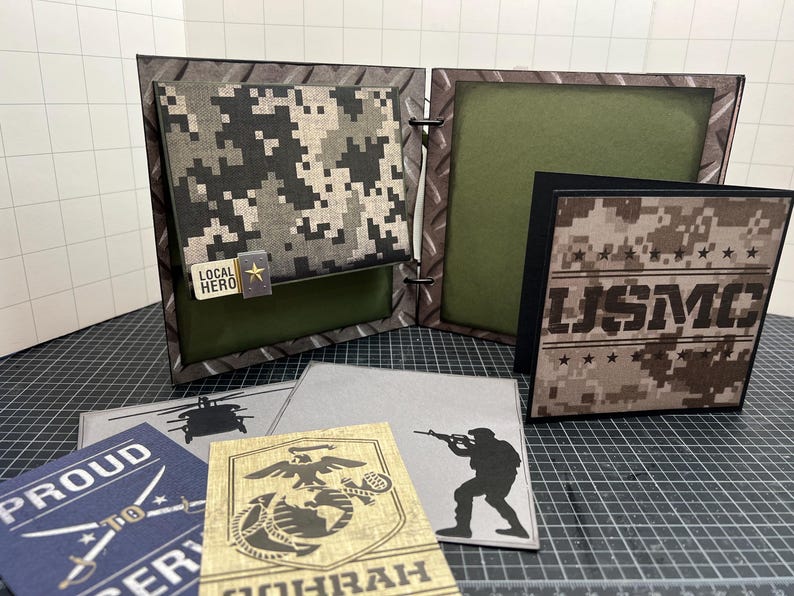 Military Scrapbook Mini Album - Etsy