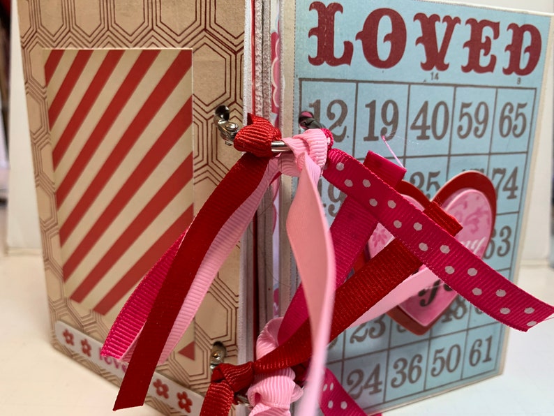 Love Scrapbook Premade Pages Mini Album Brag Book Etsy