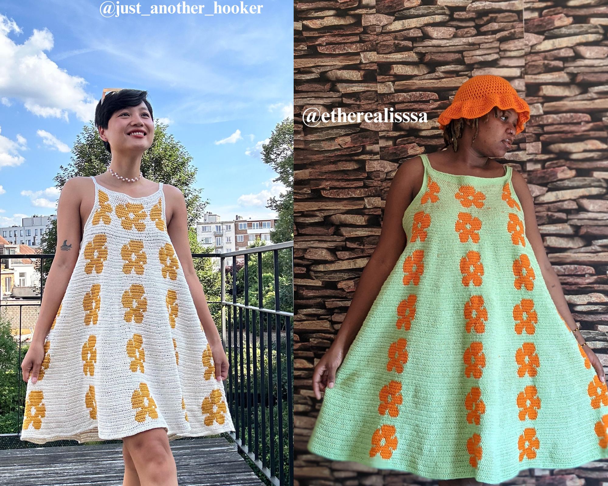Astrid Flower Dress PDF Crochet Pattern - Etsy
