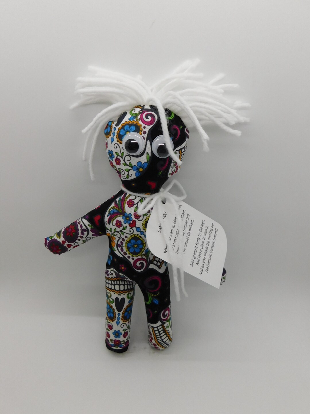 Day of Dead Black Dammit Doll on Etsy,give Some Laughs,gag Gift,doll ...