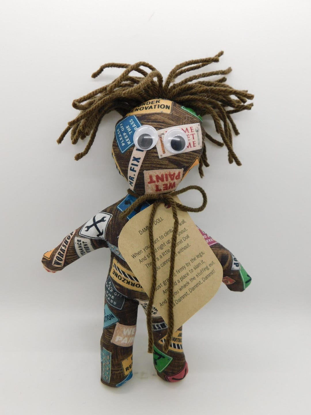 Signs Print Dammit Doll, Stress Relief Gift, 8-10 Inch - Etsy