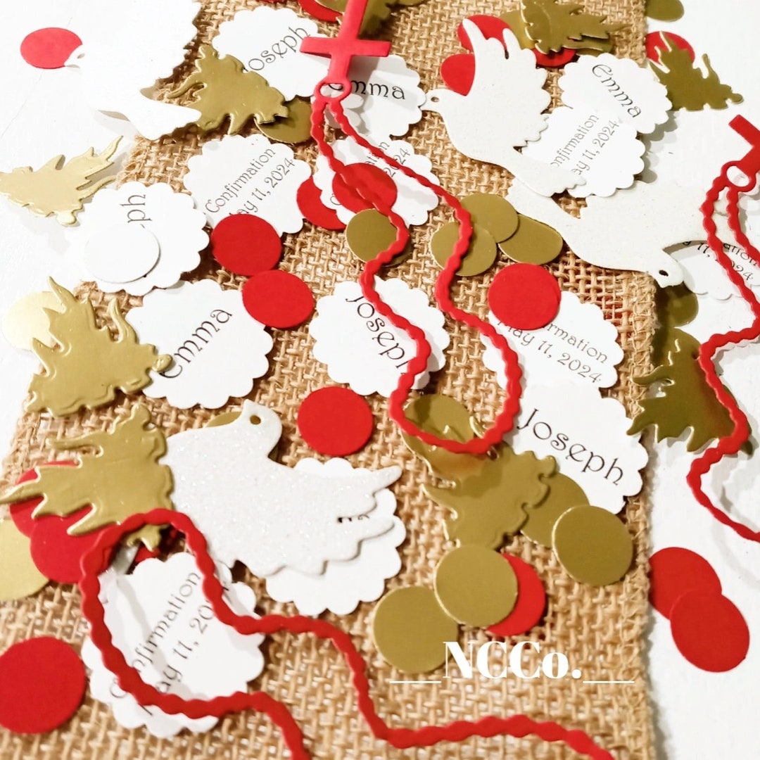 300 Personalized Confirmation Confetti, Confirmation Party Decor ...
