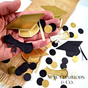 150 Graduation Cap and Diploma Confetti Graduation Party Decorations - Etsy