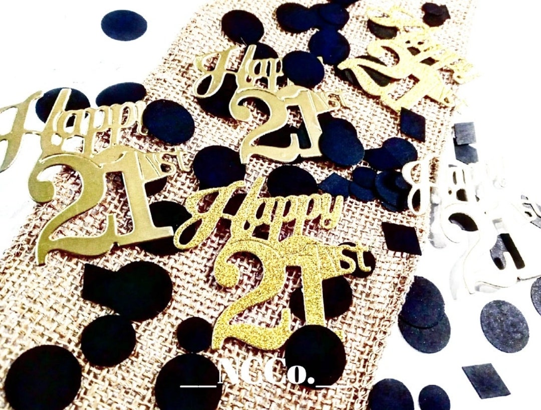 21st Birthday Confetti: Milestone Party Decorations - Etsy