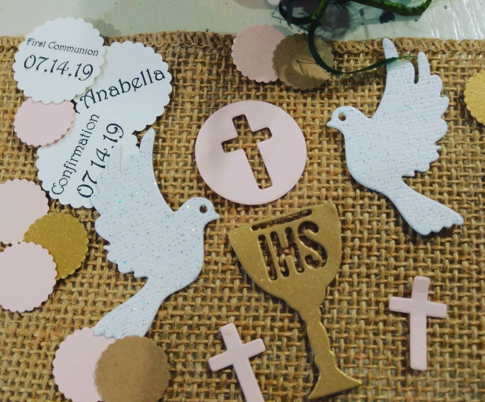 300 Personalized First Communion Confetti Confirmation Party - Etsy