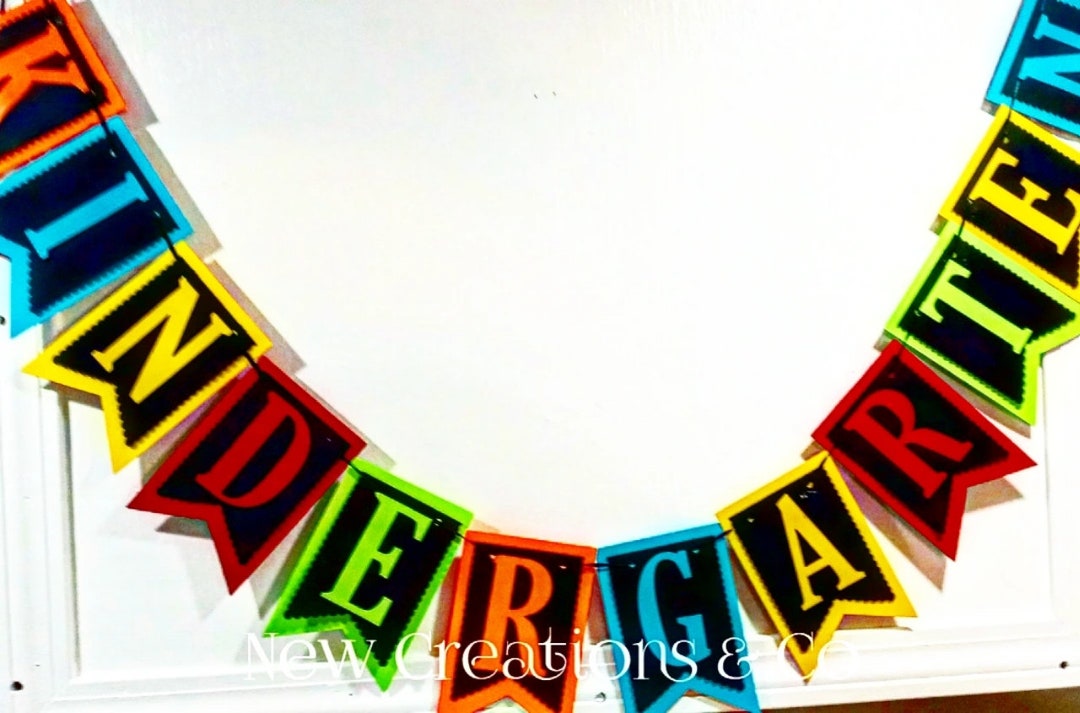 Kindergarten Banner, School Decor, Classroom Decor - Etsy