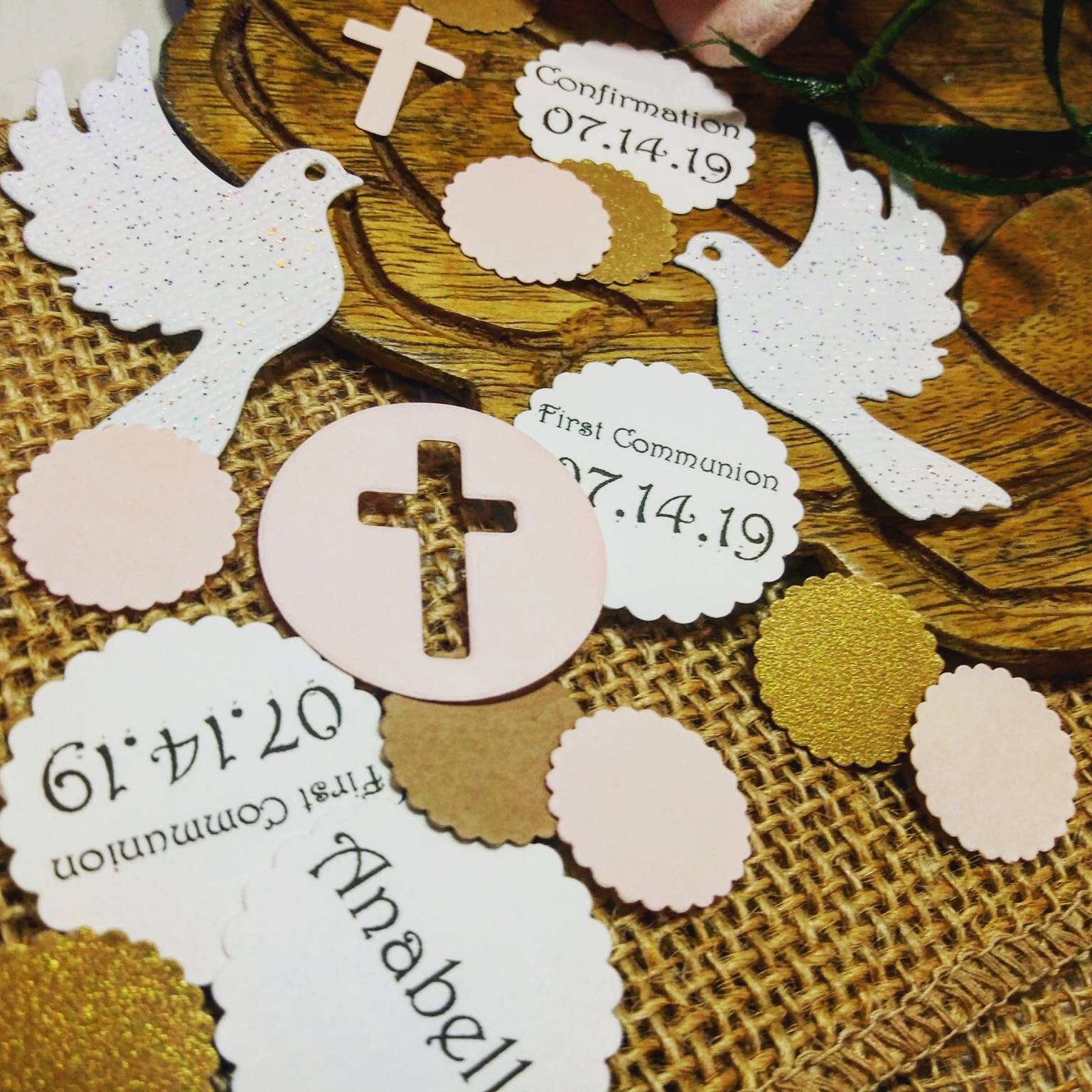 300 Personalized First Communion Confetti Confirmation Party - Etsy
