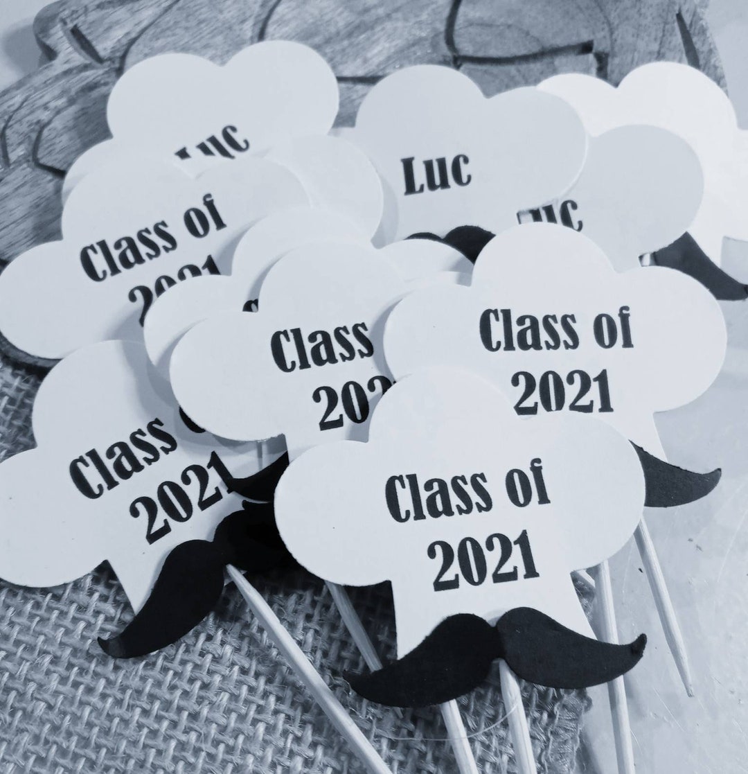 Chef Hat Graduation Cupcake Toppers: Personalized Culinary Party Decor ...