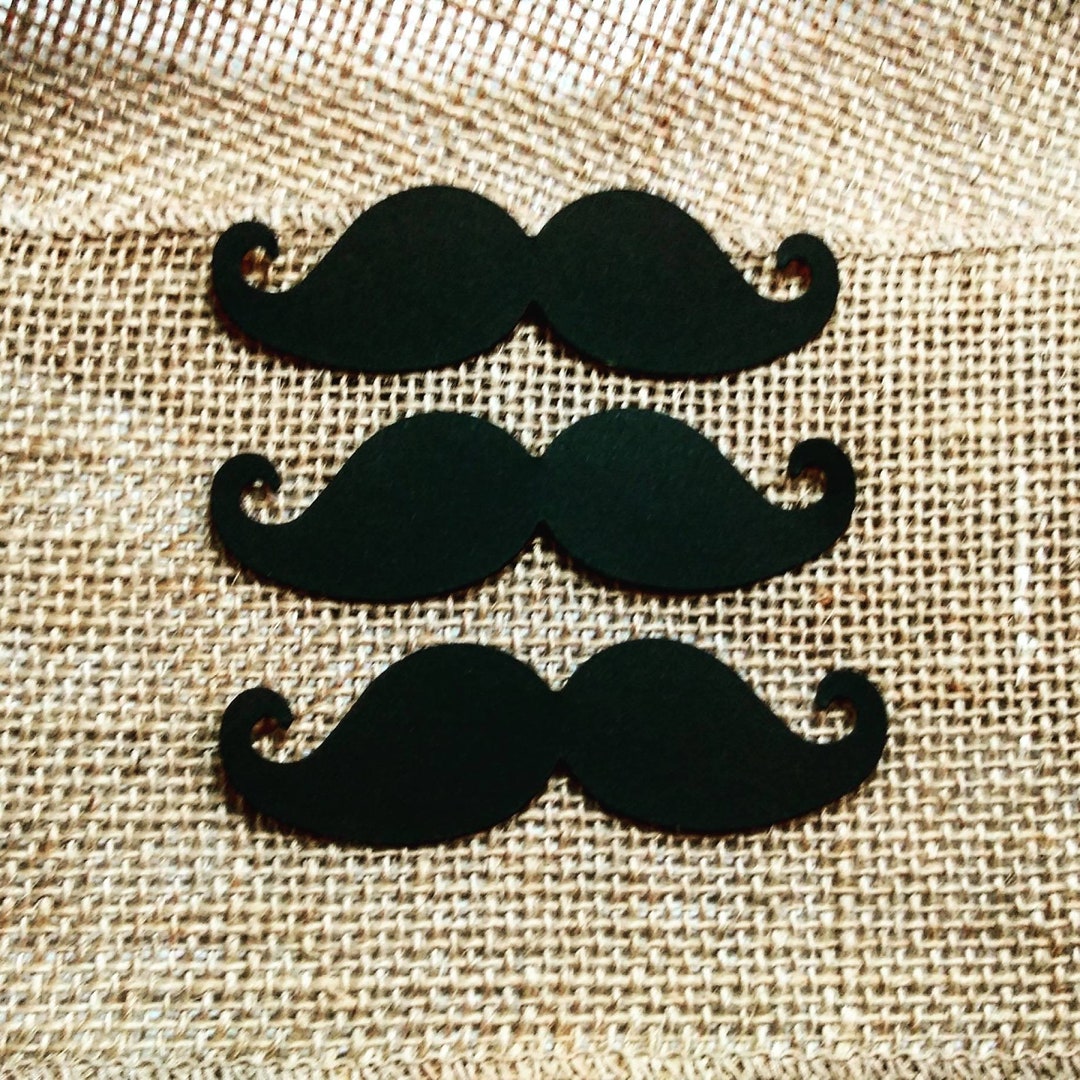 50 3" Mustache Die Cut - Etsy
