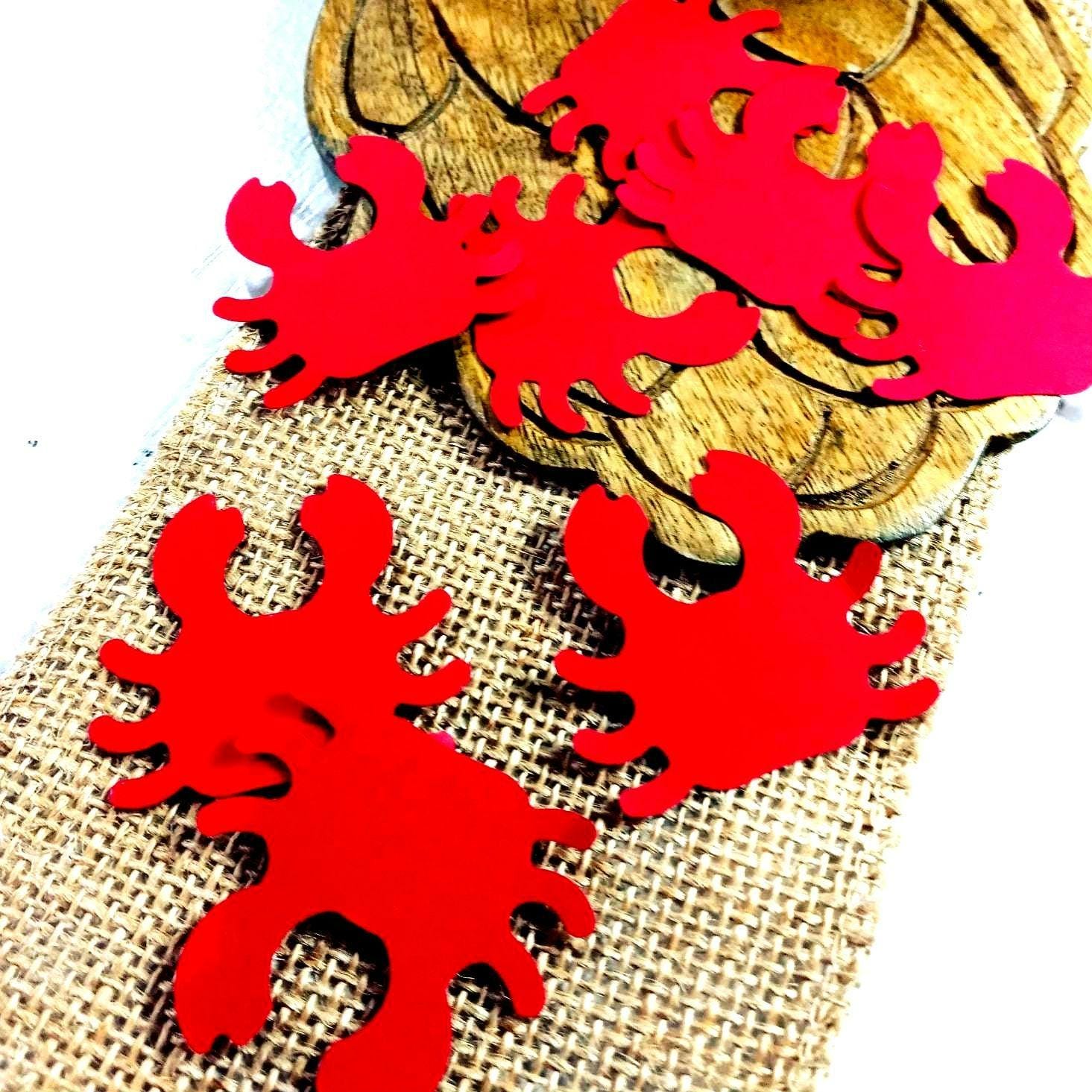 100 Crab Confetti, Nautical, Scrapbooking, Crab Party Decorations - Etsy