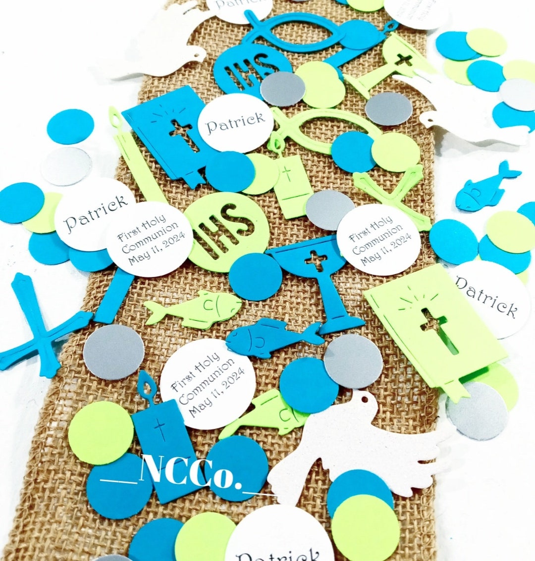 300 Personalized First Holy Communion Confetti, Confirmation Party ...