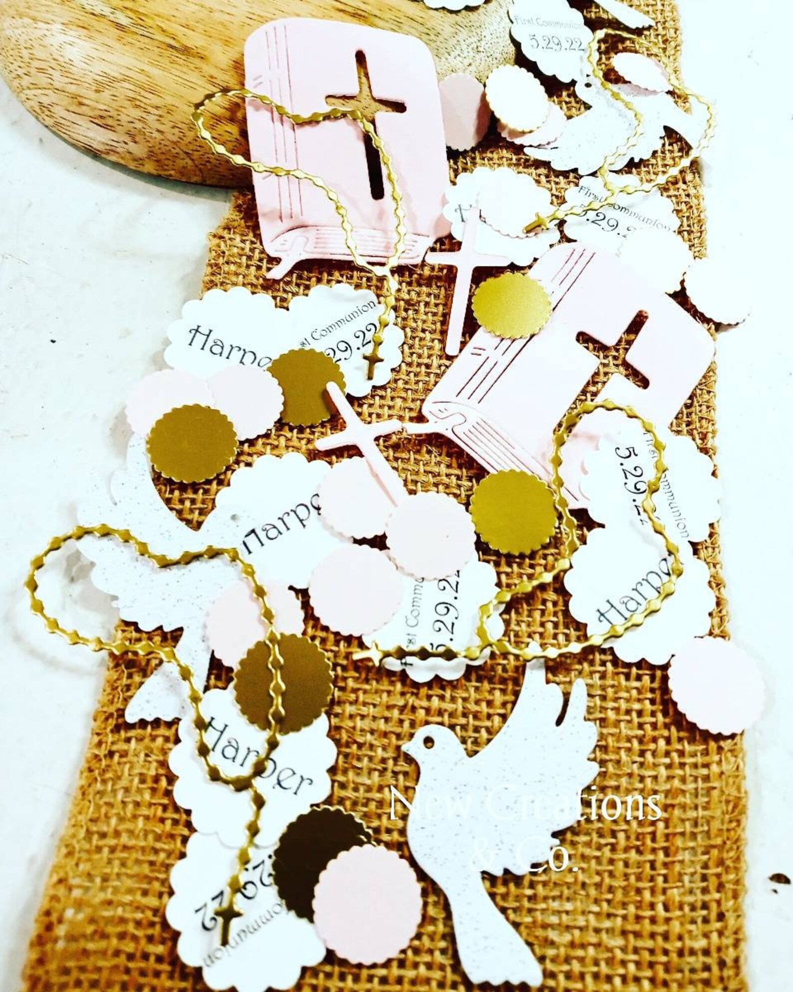 300 Personalized First Communion Confetti, Confirmation Party ...