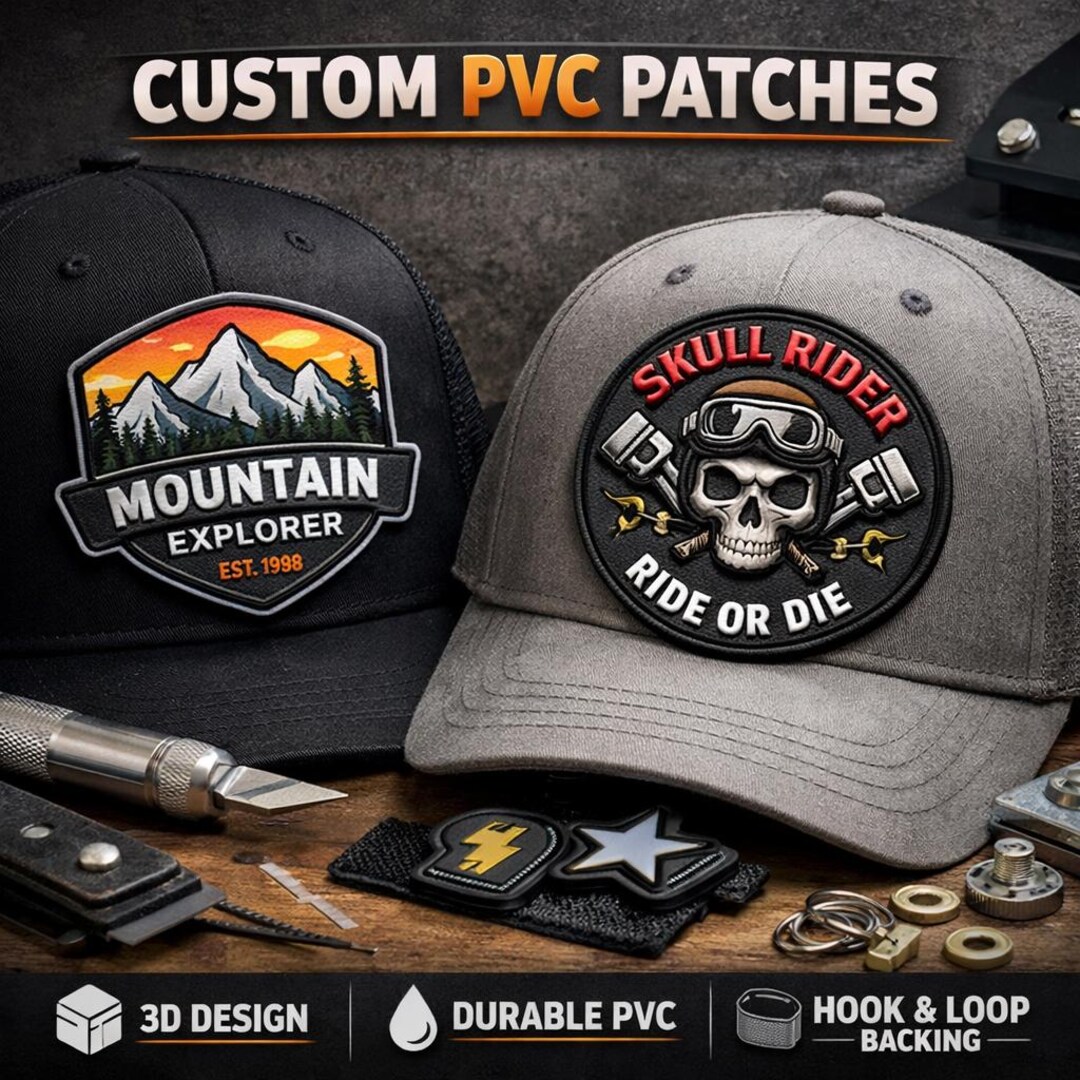 Custom PVC Patches | 2D/3D Rubber, Iron on / Sew On - Etsy