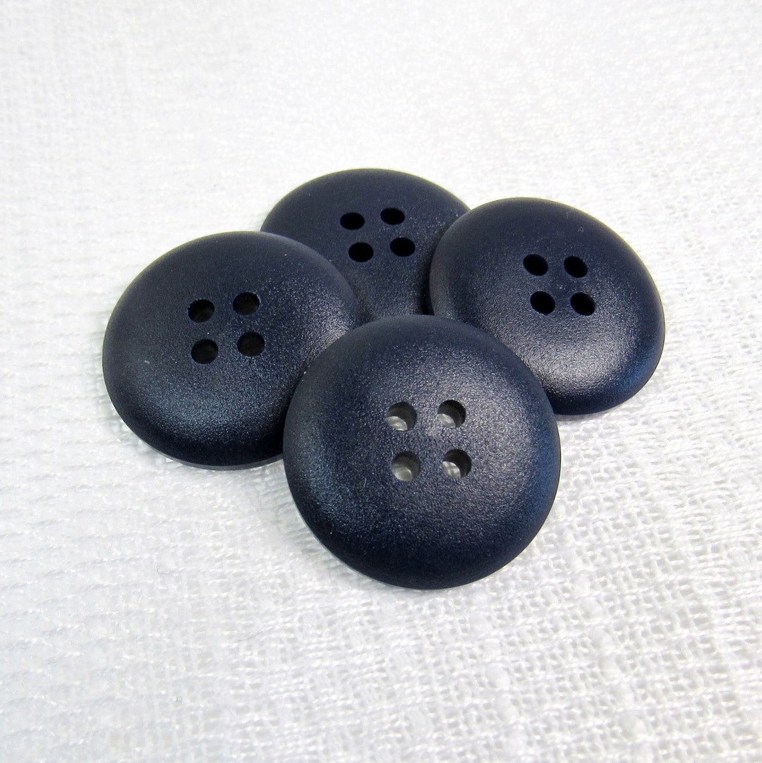 Navy Texture: 7/8 22mm Glossy Sand-textured Buttons Set of 4 Matching ...