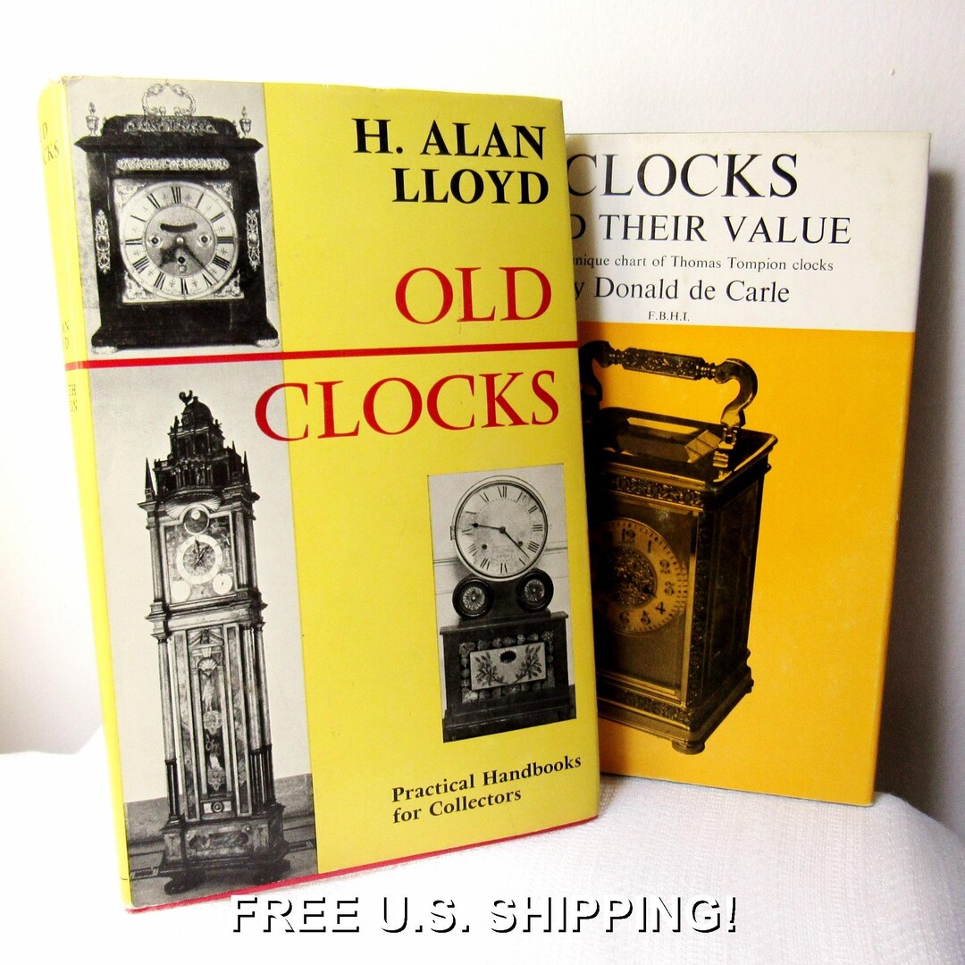 Old Clocks, Clocks and Their Value: Vintage Clock Reference Books • Set ...