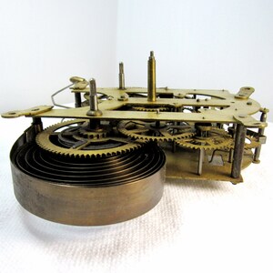 Brass Clock Movement: Vintage Clockworks Free Shipping - Etsy