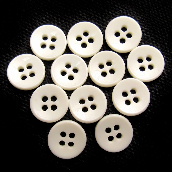 White Buttons - Etsy