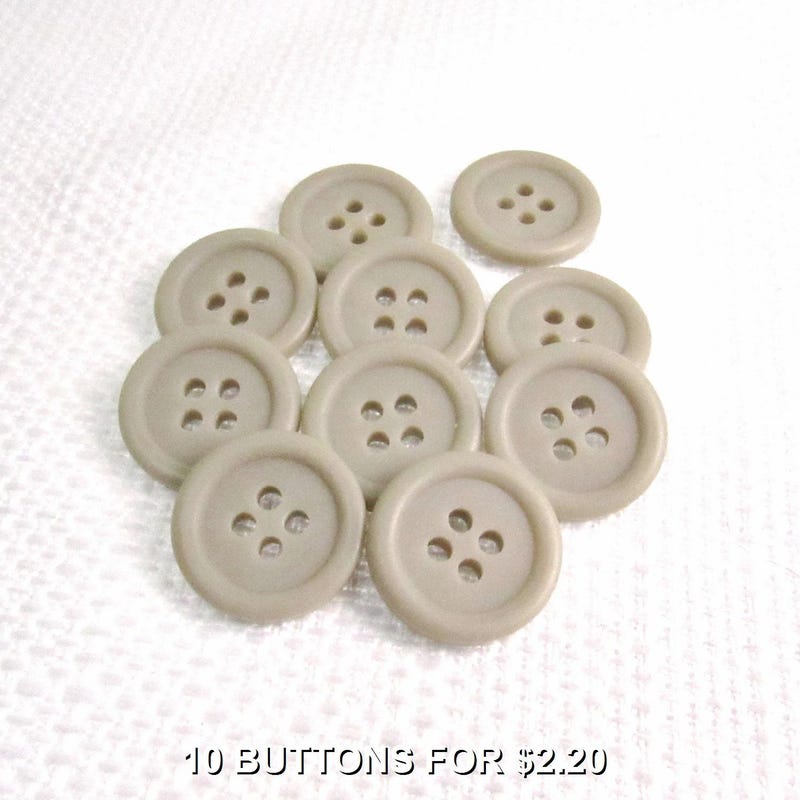 Gray 5/8 Buttons - Etsy