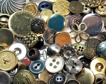The Blue Button Assortment: A Variety Mix of 200 Vintage to ...