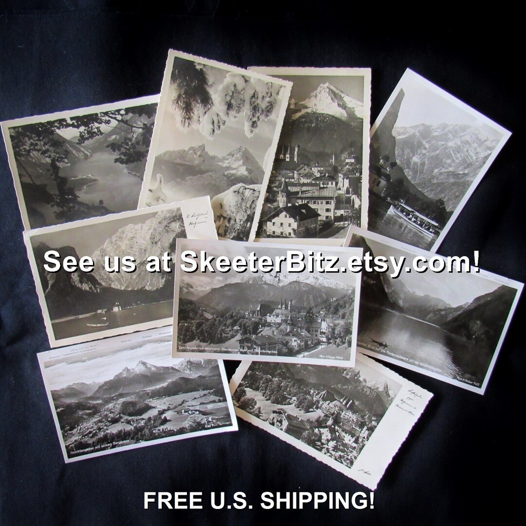 Hans Huber Monochromatic German Post Cards: Wwii-era, Unused, Various ...
