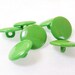 Green Apple Dots: 9/16" (14mm) Glossy Buttons • Set of 7 New Old Stock ...
