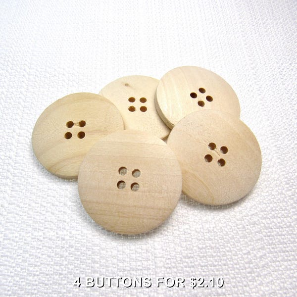 30mm Wood Buttons - Etsy