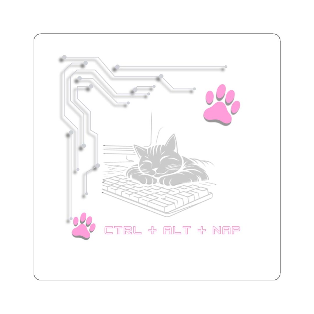 Ctrl Alt Nap Sticker: Funny Programmer Decal, Geek Laptop Art - Etsy