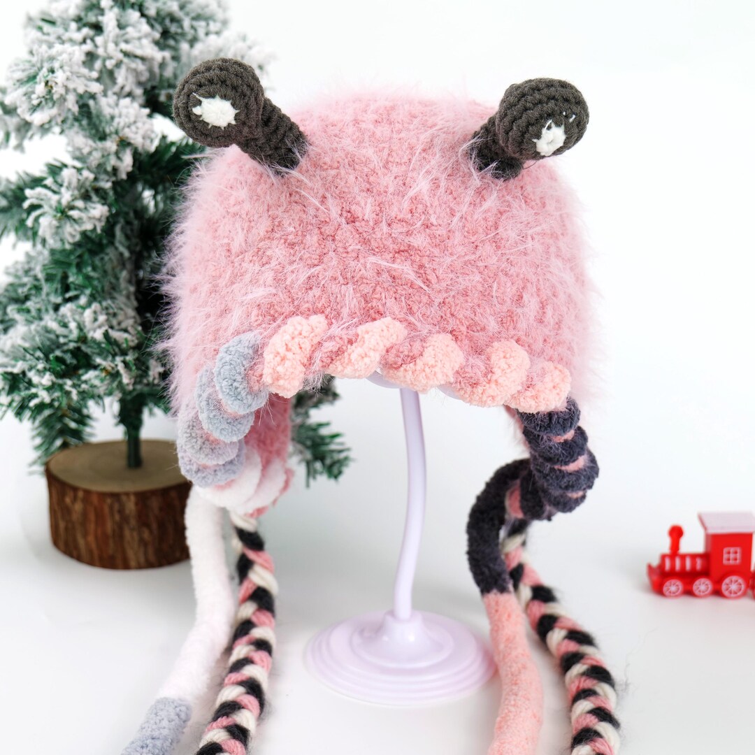 Snail Handmade Crochet Hat | Jellyfish Beanie | Handmade Crochet Hat ...