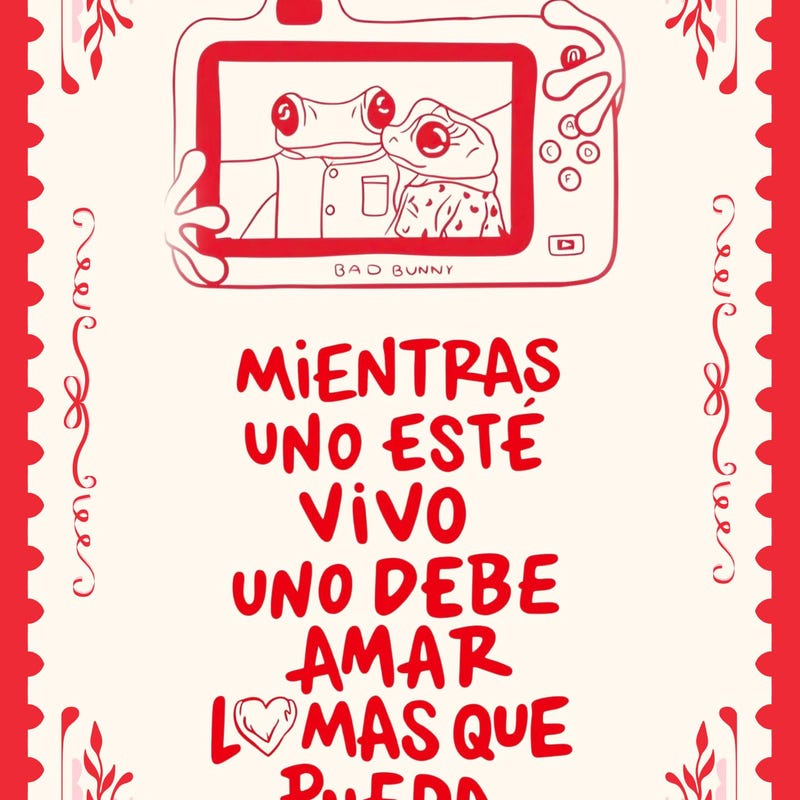 Bad Bunny Valentine Cards - Etsy