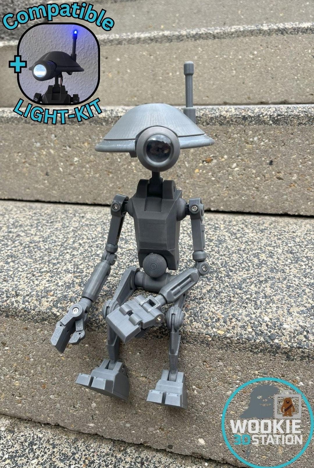 Pit Droid Model Kit 30 Cm (1/4 Original Size) 3D Printed | DIY Kit ...
