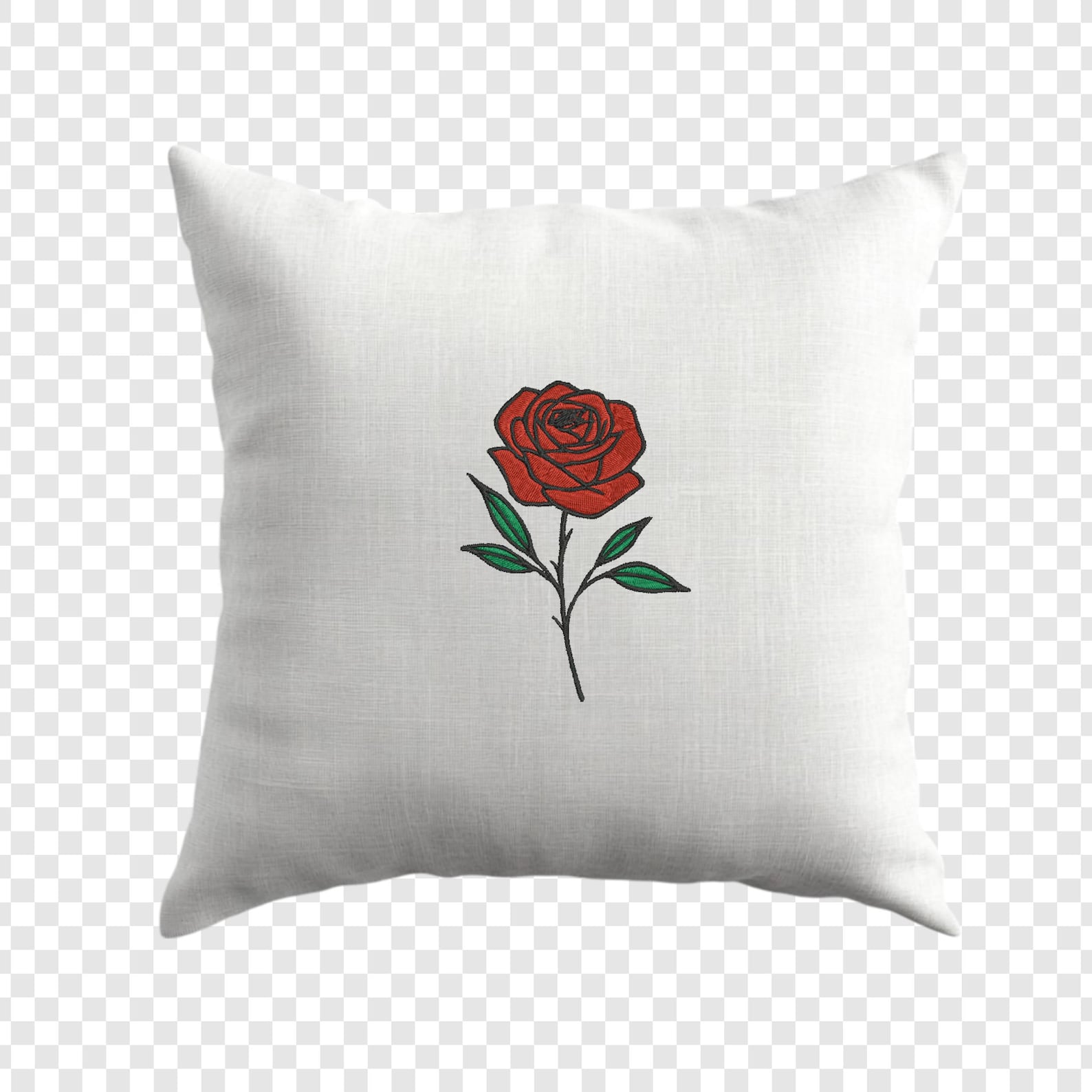 Rose Embroidery, Red Rose Embroidery Design, Floral Machine Embroidery ...
