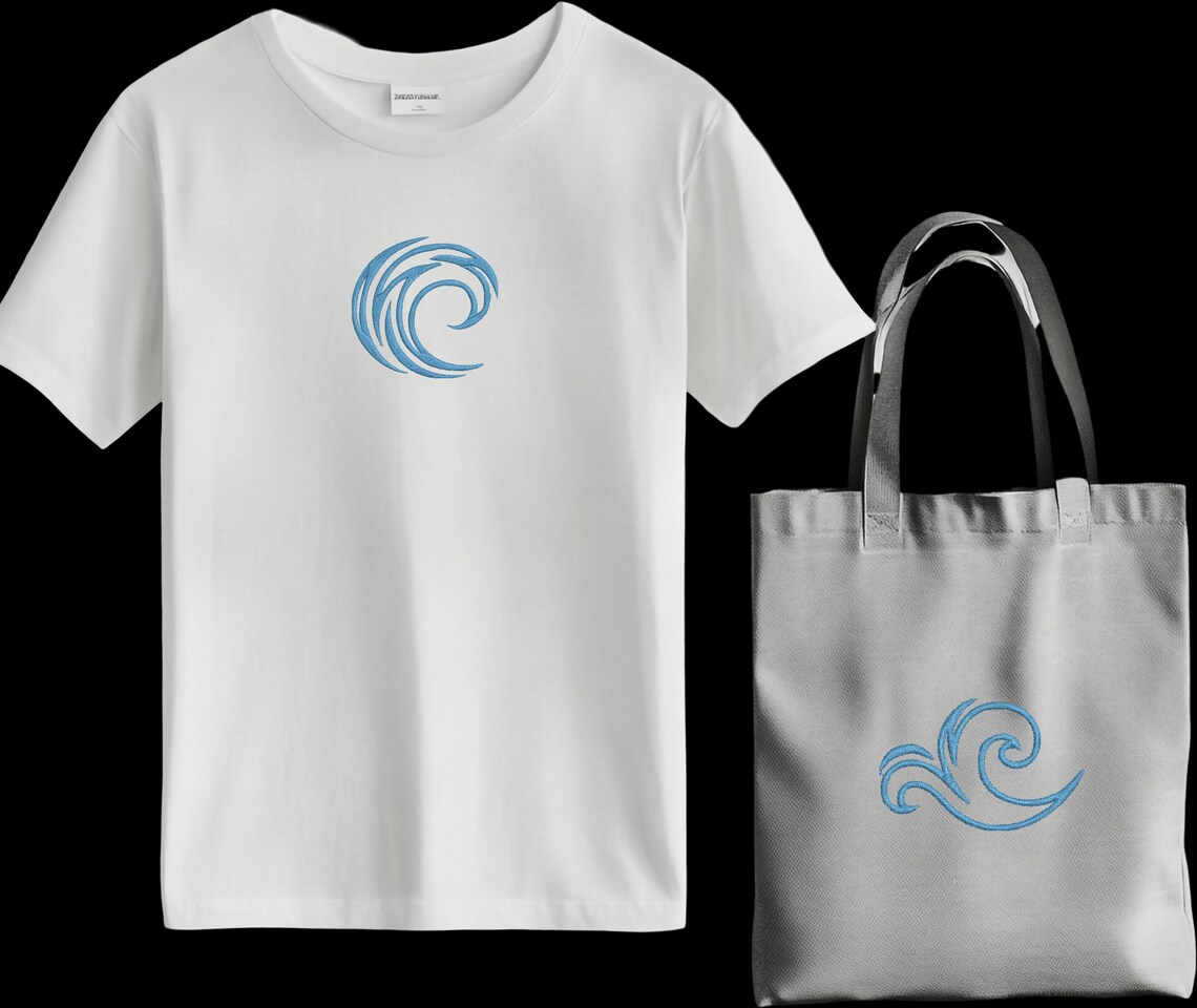 Ocean Waves Embroidery Designs, Line Art Waves Set, Nautical Stitch ...