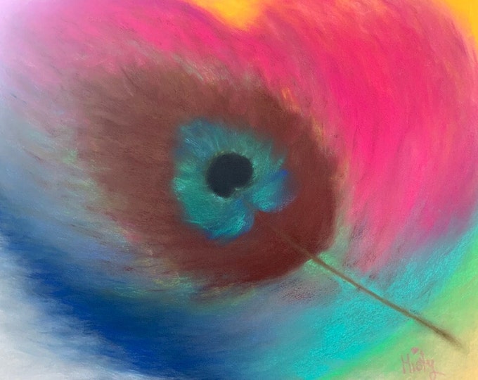 Original Peacock Pastel Drawing - Etsy Canada