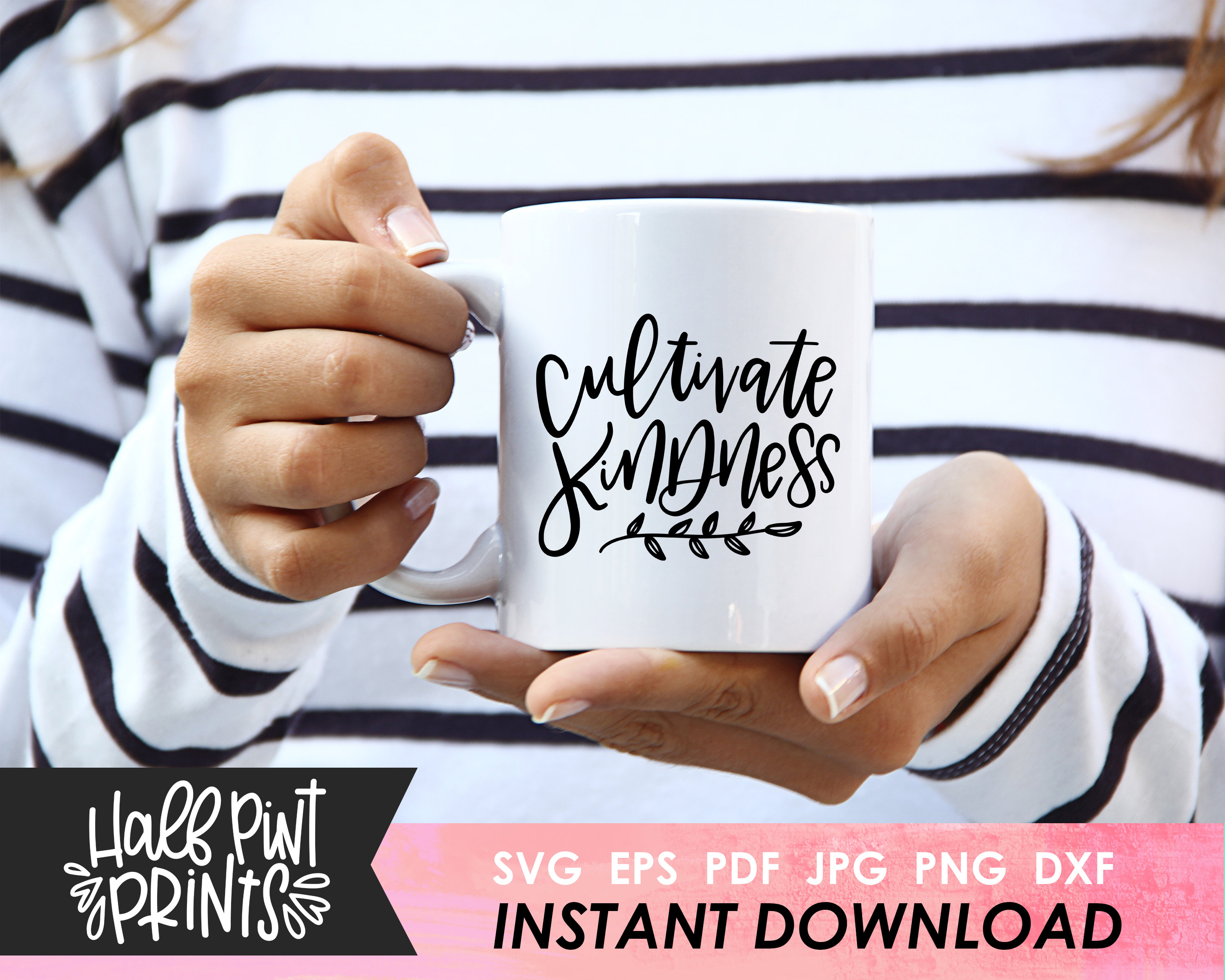 Cultivate Kindness handlettered SVG Be Kind drawn design | Etsy