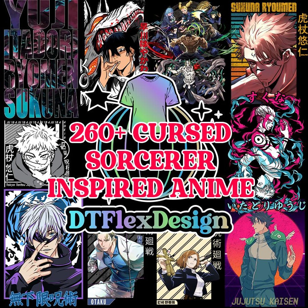 Anime Occult Cursed Sorcerer Spirit Kawaii 260+ Design Bundle ...