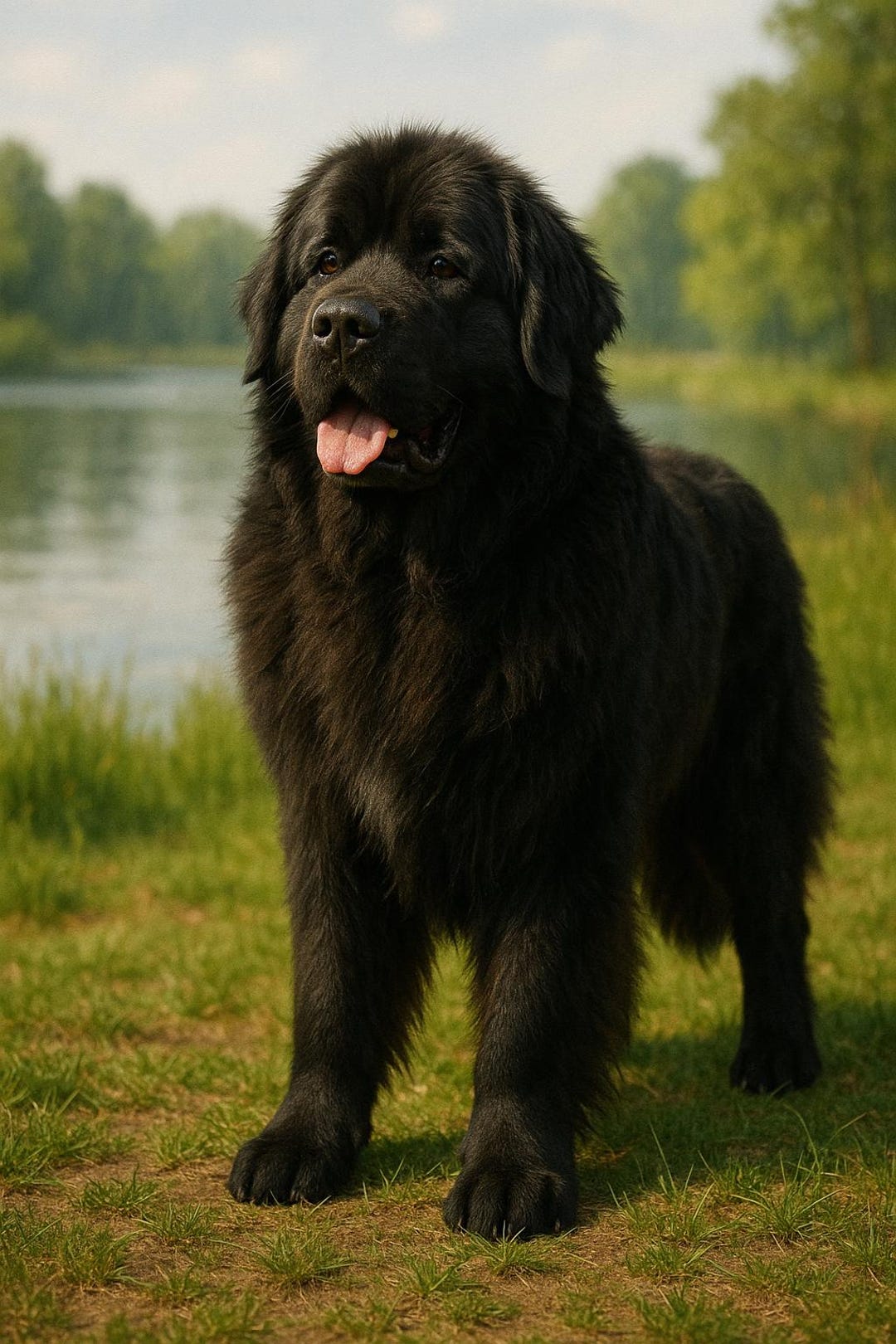 Newfoundland Dog Digital Photography | Fluffy Newfoundland Puppy Art ...