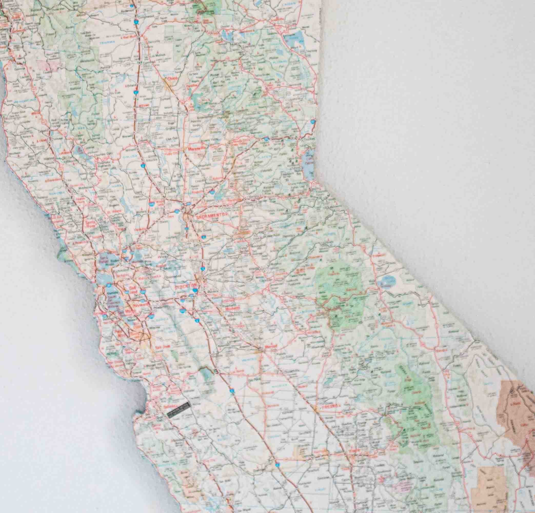 CALIFORNIA State Map Decor State Map Wall Decor | Etsy