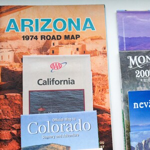 Lot of 5 Vintage Road Maps Road Maps Vintage Travel - Etsy