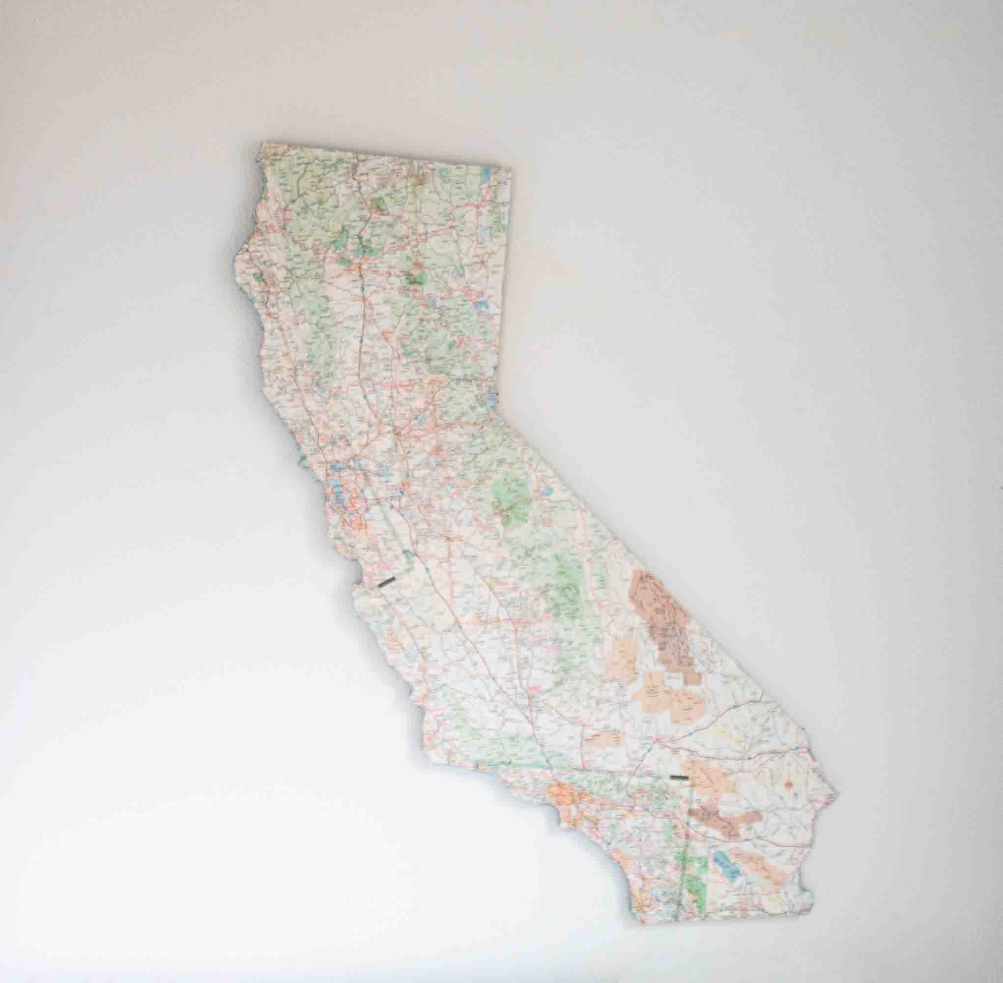 CALIFORNIA State Map Decor State Map Wall Decor | Etsy