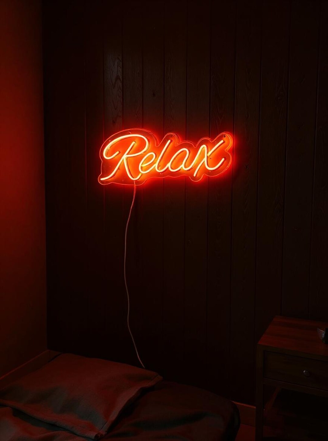 Relax Neon Sign, LED Night Light, Wall Decor - Etsy