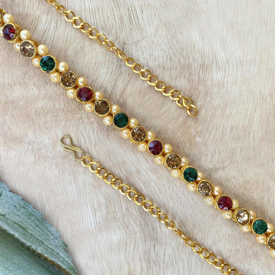 Indian Belly Chain, Gold Plated Pearl Waist Chain, Kamarbandh - Etsy
