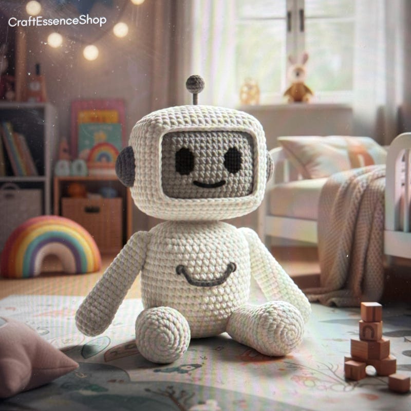 Robot Plush - Etsy